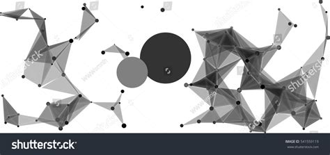Vector Illustration Abstract Plexus Structure Forming Stock Vector Royalty Free 541559119