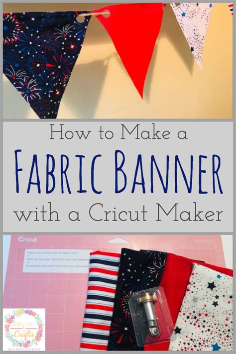 How To Make A Fabric Banner With Cricut Maker Cookies Coffee And Crafts