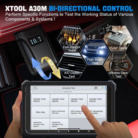 Xtool A30m Obd2 Scanner Full System Bluetooth Car Diagnostic Tools Bi