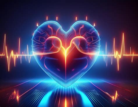 Dynamic Heartbeat Visualization Modern Ecg And Pulse Wave Graphics