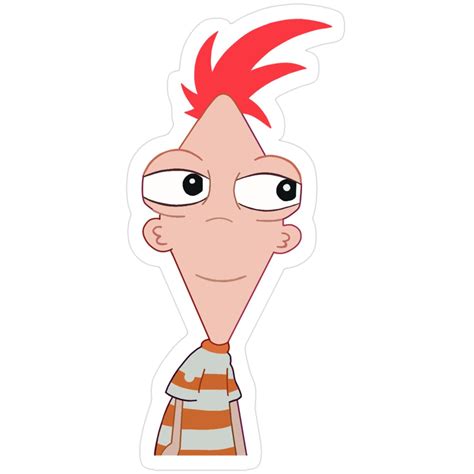 Phineas Facing Forward Sticker In 2025 Animated Cartoons Vinyl Decal