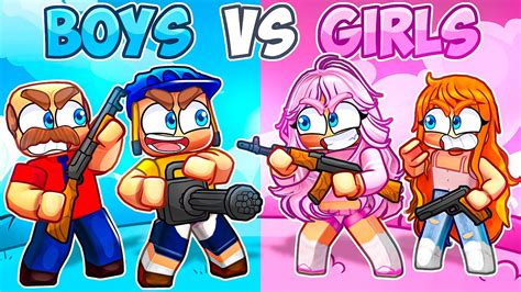 Boys Vs Girls In Roblox Rivals Youtube
