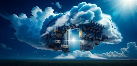 Generative Ai Cloud Computing Technology Online Data Storage For Business Network Concept