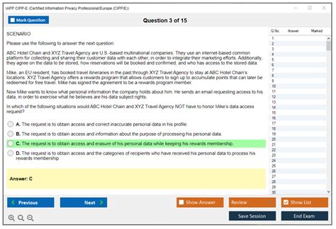 Updated Iapp Cipp E Exam Prep Practice Test Engine And Pdf