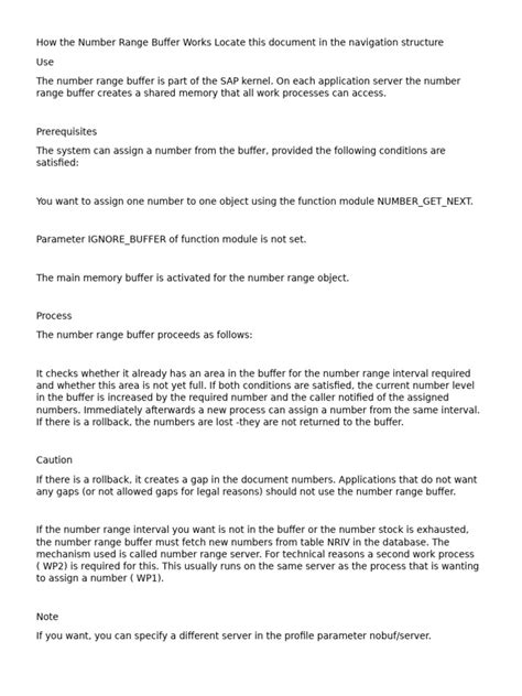 How The Number Range Buffer Works Pdf