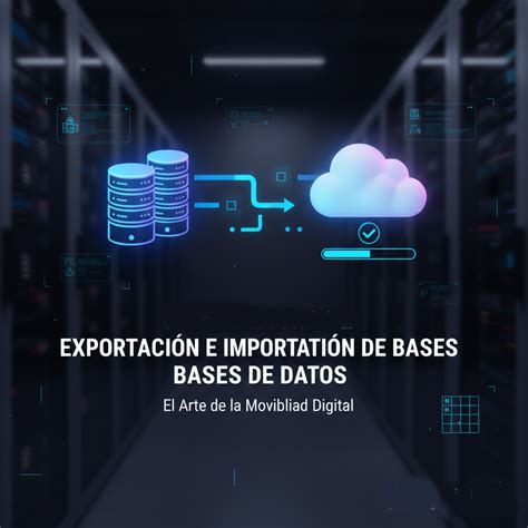 Exportación E Importación De Datos