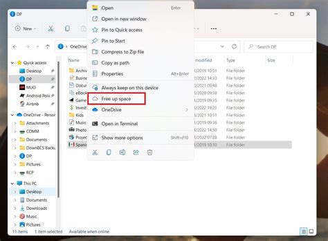 how to remove local onedrive files without deleting them