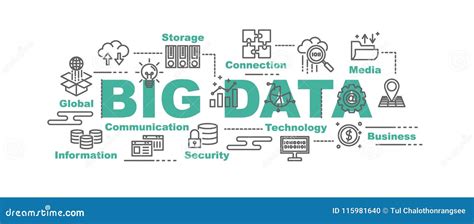 Big Data Vector Illustration Machine Learning Algorithm For Information Filter And Anaytic In