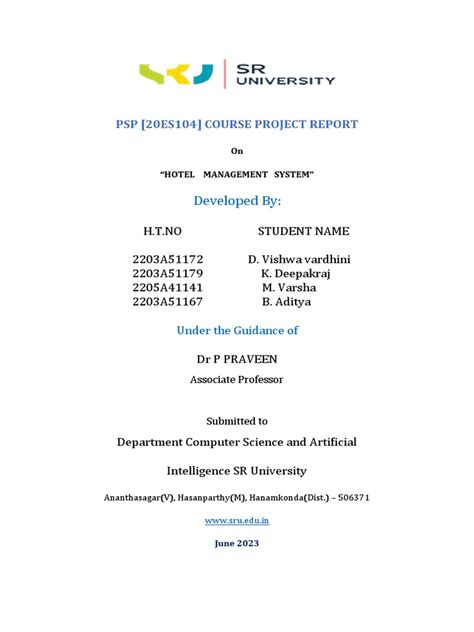 Psp Course Project Template Pdf Pointer Computer Programming Computer Program