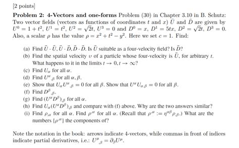Solved Problem 2 4 Vectors And One Forms Problem 30 In Chegg Com