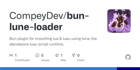 github compeydev bun lune loader bun plugin for importing lua and luau