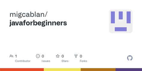 Github Migcablanjavaforbeginners