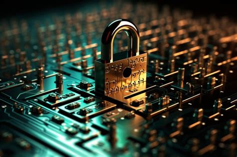 Premium Ai Image Digital And Physical Security Combined In Binary