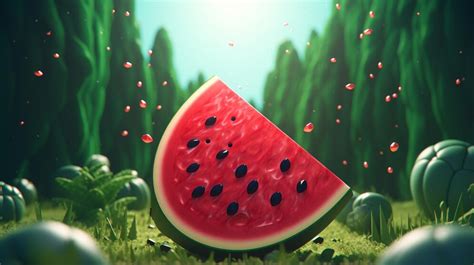 Premium Ai Image Watermelon Animation