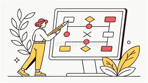 Explaining Processes Guiding Through A Detailed Flowchart Vector