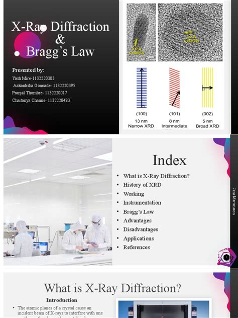 X Ray Diffraction Braggs Law Pdf X Ray Crystallography Vacuum Tube