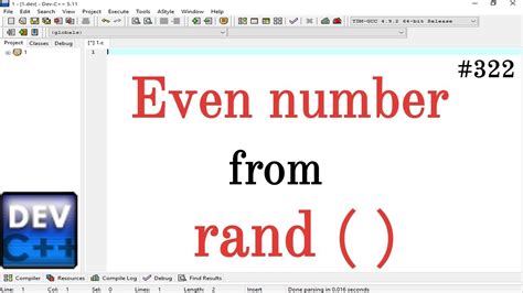 print even number using rand in c language simple method apply