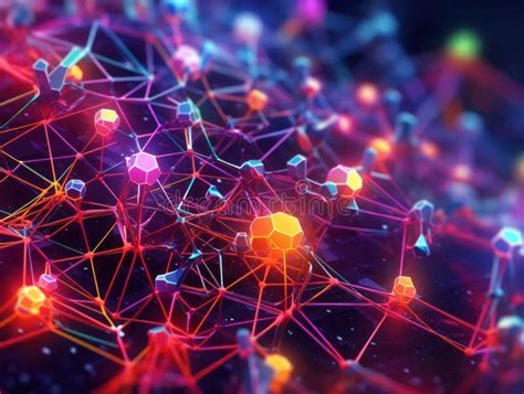 3d Abstract Data Visualization Background Stock Illustration
