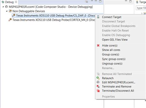 MSP P R LanchPad Out Of Box Experience Crashed On Debug MSP Low Power Microcontroller