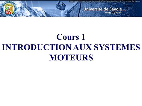 INTRODUCTION AUX SYSTEMES MOTEURS - ppt video online télécharger