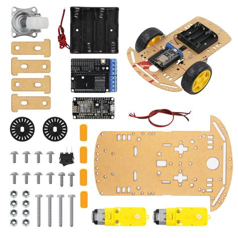 Lafvin Smart Robot Car Chassis Kit With Nodemcu Lua V3 Esp 12 For