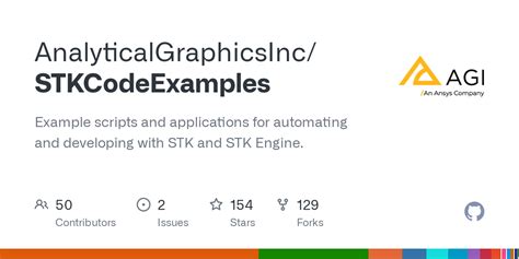 GitHub AnalyticalGraphicsInc STKCodeExamples Example Scripts And Applications For Automating