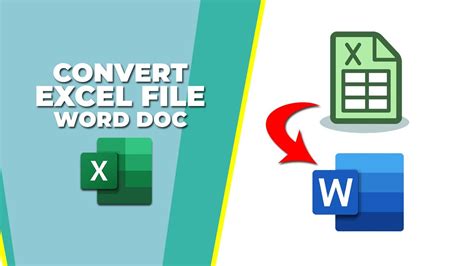 How To Convert Excel File To Word Document Without Losing Format Youtube