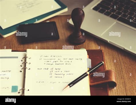 List Memo To Do Task Target Tactics Vision Concept Stock Photo Alamy