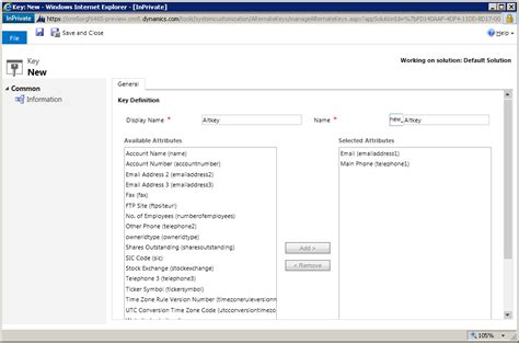 More Ways To Search A Record In Dynamics Crm 2015 Update 1 Alternate Keys Microsoft Dynamics