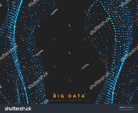 Big Data Background Information Streams System เวกเตอร์สต็อก ปลอดค่า