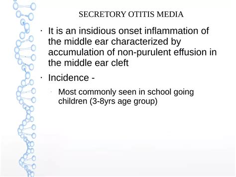 Secretory Otitis Media Odp