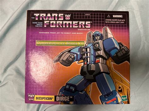 Dirge Transformers G1 Commemorative Series Vii Decepticon Dirge Vtg 2003 Figure New A Hobbies