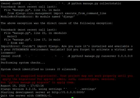 Python Django Is Not Imported Stack Overflow