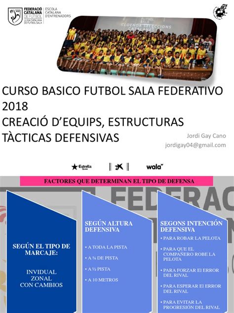 CreaciÓ Dequip BÀsic 22 1 2018 Estructures Defensives Ok Pdf Defensor Asociación De