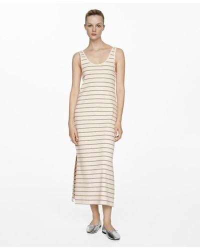 Mango Striped Dresses For Women Lyst