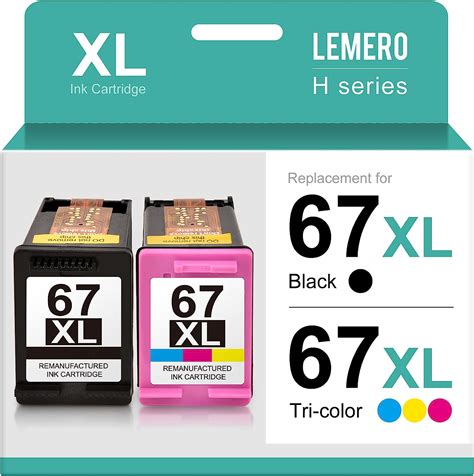 Hp 67xl High Yield Remanufactured Ink Cartridge Black Tri Color