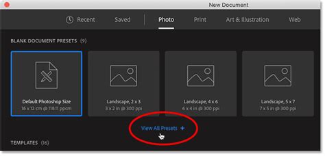 how to create new documents in photoshop