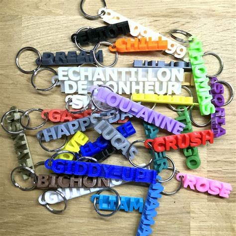 3d Printed Keychains For Men Etsy