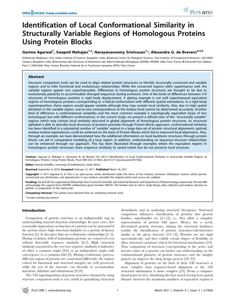 pdf identification of local conformational similarity in structurally