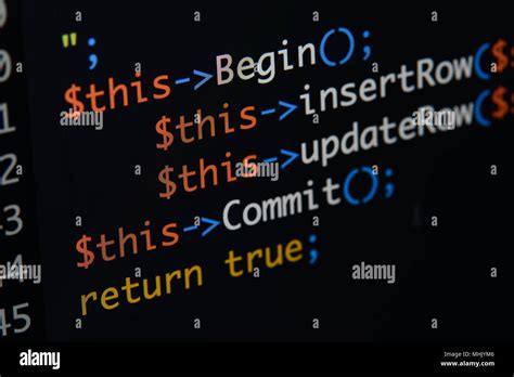 Real Php Code Developing Screen Programing Workflow Abstract Algorithm