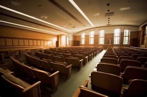 Premium Ai Image Empty Lecture Hall
