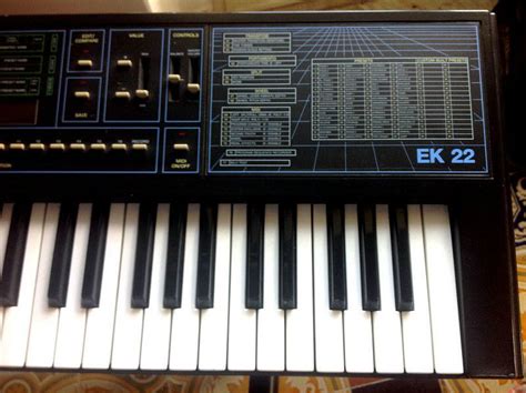 Matrixsynth Elka Ek 22 Analog Synthesizer 1986 Demo
