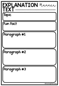 Explanation Text Planning Template By Teaching Babe Fishies TPT Explanation Text Planning Template By Teaching Babe Fishies TPT