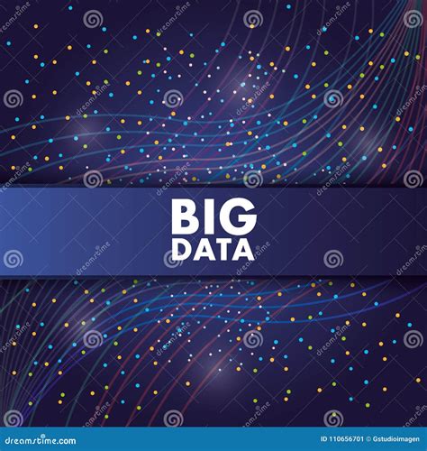 Big Data Structure Center Visualization Information Concept Stock