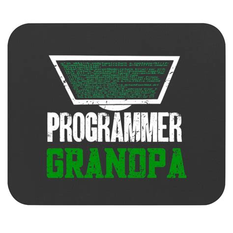 Mens Programmer Grandpa Computer Engineer Programmer Mouse Pads Sold By Zambiacabotage Sku