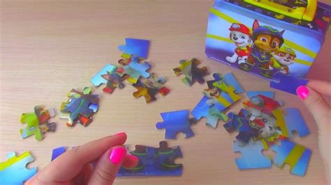 Собираем пазл Щенячий Патруль Голографический пазл Видео для детей Распаковка Игрушек Youtube