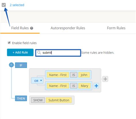 How To Use Rules On Forms FormBuilder Help
