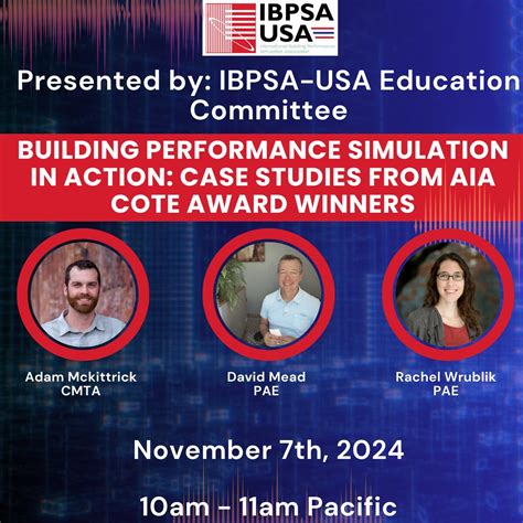 Building Performance Simulation In Action Case Studies From Aia Ibpsa Usa