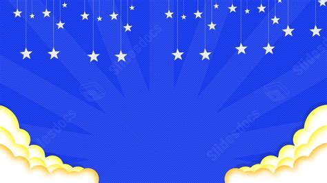 Blue Star Cloud Minimalistic Creative Simple Powerpoint Background For Free Download Slidesdocs