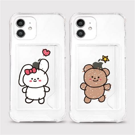 탱크카드젤리 낙서커플 아이폰케이스 갤럭시케이스 핸드폰 휴대폰 카드케이스 카드수납 카드 아이폰14 13 12 11 X Xs Xr